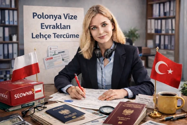 Polonya Vize Evrakları İçin Lehçe Tercüme | Yeminli & Noter Onaylı (TR↔PL)